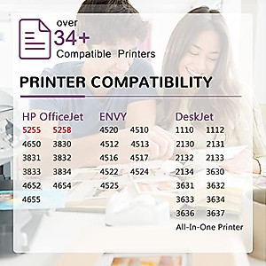 Inktopia Remanufactured Ink Cartridge Replacement for HP 63 XL 63XL for HP OfficeJet 5255 5258 3830 Envy 4520 4512 4513 DeskJet 1112 1110 3630 3632 2130 2132 Printer (1 Tri-Color)