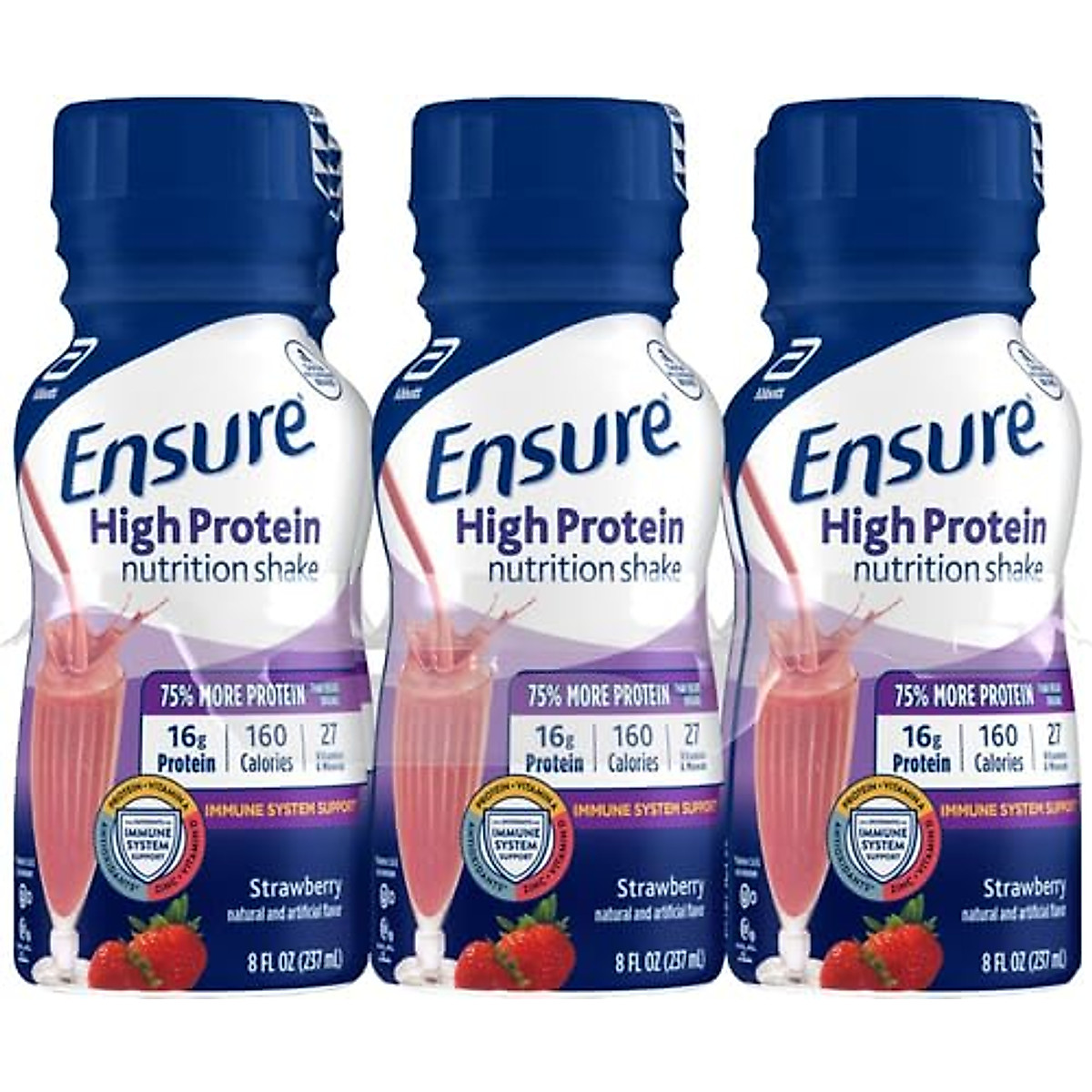 Ensure High Protein Nutrition Shake, Strawberry, 6 Count
