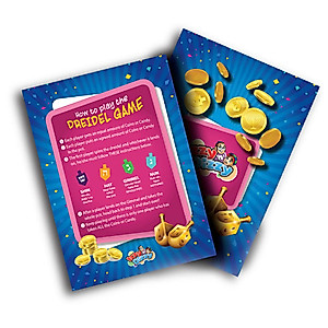 Hanukkah Dreidels - Multi Colored Pattern Print Wooden Dreidel - 10 Pack Medium