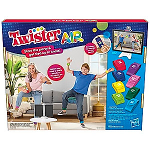 Hasbro Gaming Twister Air Game | AR App Play Game with Wrist and Ankle Bands | Links to Smart Devices | Active Party Games for Kids and Adults | Ages 8+ | for 1+ Players | F8158