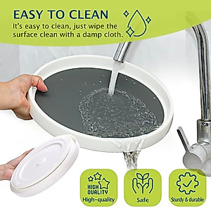 Set of 6, 10 Inch Non-Skid Lazy Susan Turntable, Lazy Susan Organizer for Cabinet, Pantry Organization, Kitchen Storage, Bathroom Sink Cabinet, Refrigerator, Countertop, Spice Rack (6 Pack 10 in)