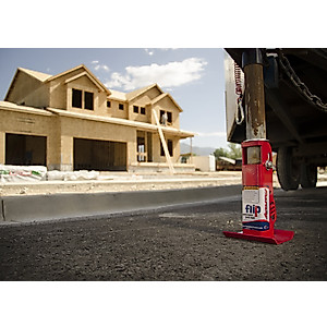 Fastway Flip 88-00-6500 Trailer Tongue Automatic Fold-Up Jack Foot Plate--6 Inch Extension (2-Inch Inner Jack Tube), 2 1/4 Inch , RED