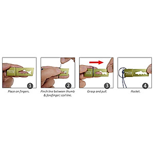 Smith Creek Tippet Holder & Spent Line Wrangler Value Bundle (Burnt Orange)