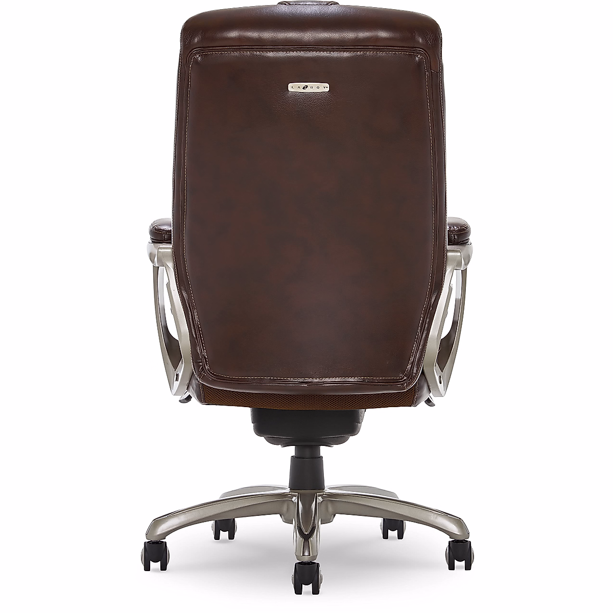 La-Z-Boy Cantania Executive Chair with AIR Lumbar Technology and Memory Foam Cushions, Ergonomic Design for Office Space, Brown