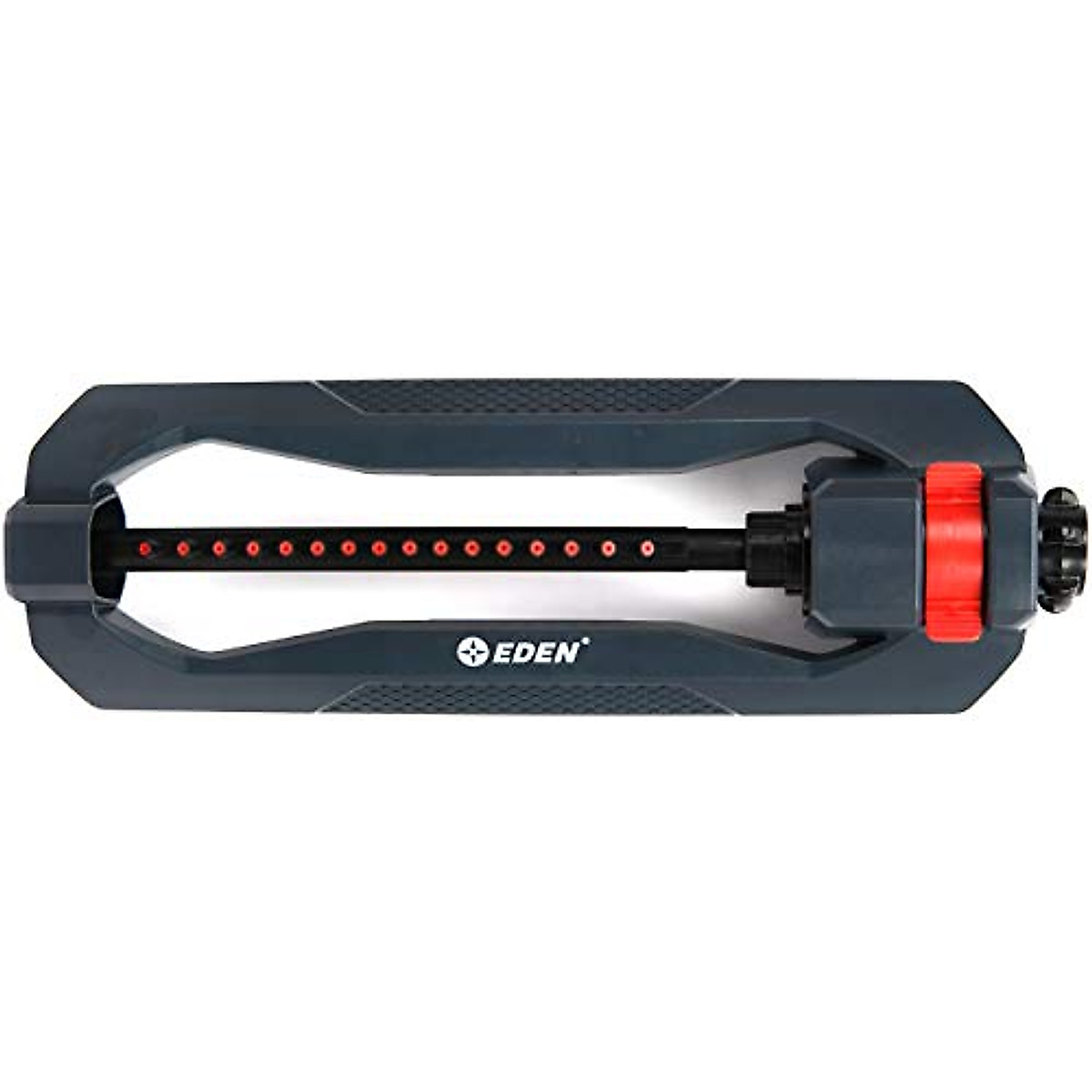 Eden 94113 Lawn & Garden Essential Oscillating Water Sprinkler For Yard W/Quick Connect Starter Set, 16 Nozzles, Covers up to 3,600 sq. ft, Heavy Weight Base