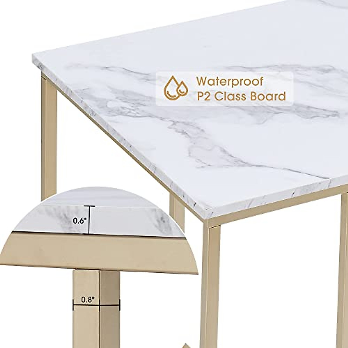 ivinta Computer Desk with Shelves White Desk Office Desk with CPU Stand Vanity Desk with Storage Modern Gaming Desk Study Writing Laptop Table