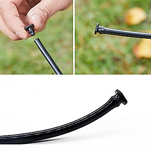 UCLEVER Drip Irrigation End Plug 100 Pieces for 1/4 Inch Tube Closure Goof Hole Plugs Irrigation Stopper