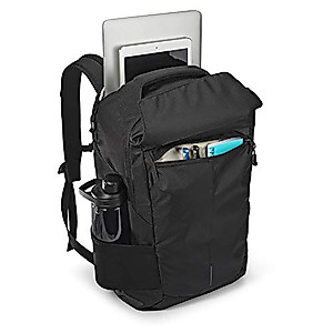 High Sierra Access Pro Backpack with 17-Inch Quilted Laptop Sleeve, Large Organization Pocket and Reflective Straps, Black