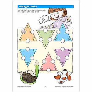 School Zone - Multiplication Facts Made Easy Workbook - 64 Pages, Ages 8 to 10, 3rd Grade, 4th Grade, Math, Skip Counting, Arrays, Word Problems, and More (School Zone I Know It!® Workbook Series)