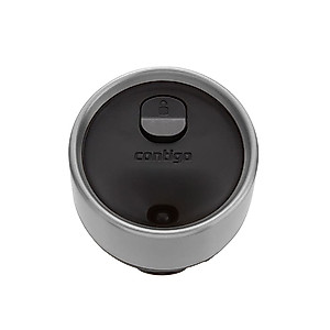 Contigo Luxe Autoseal Travel Mug, Stainless Steel Thermal Mug, Vacuum Flask, Leakproof Tumbler, dishwasher safe, Coffee Mug with BPA Free Easy-Clean Lid, Stainless Steel, 360 ml
