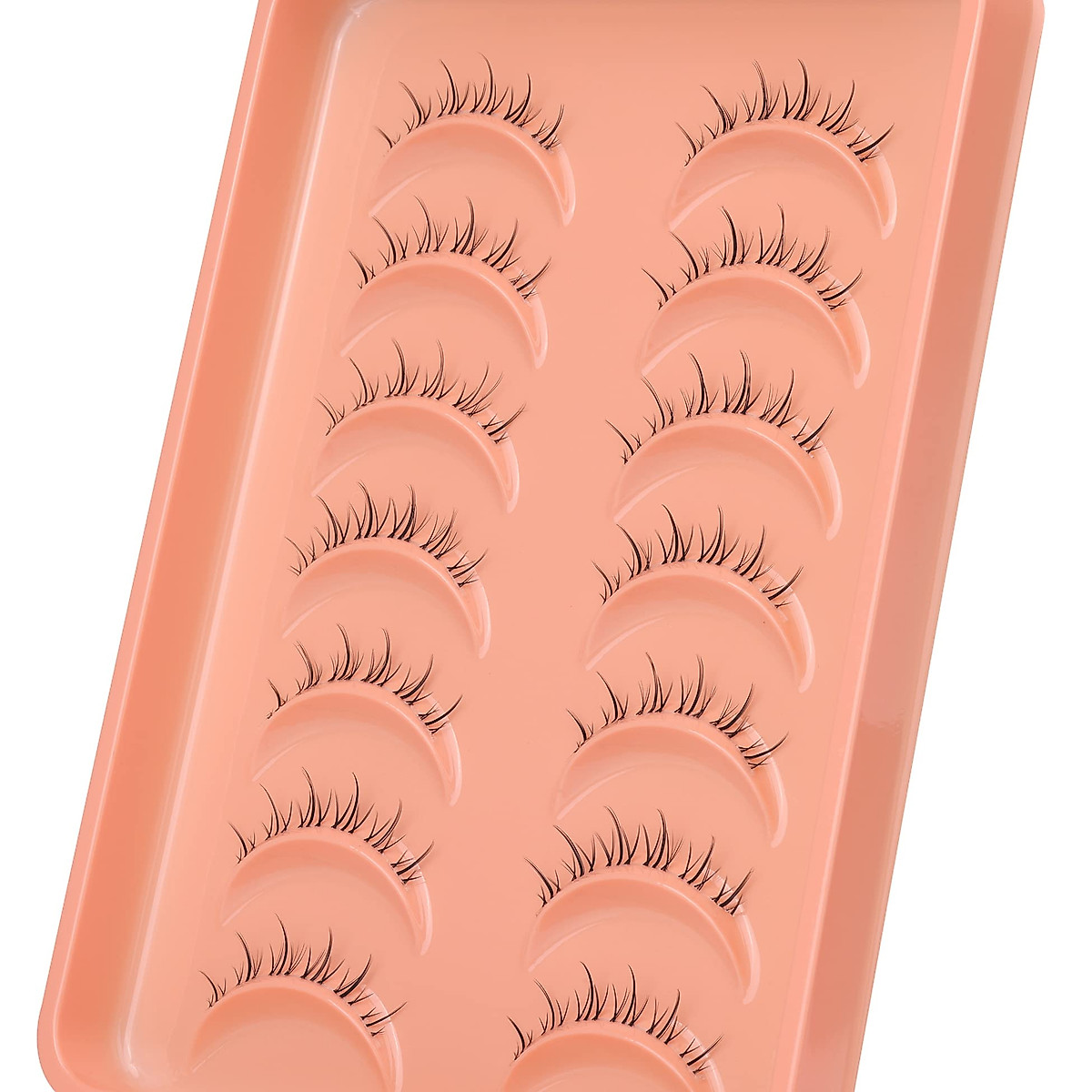 Bottom Lashes Wispy Clear Band Bottom Eyelashes Manga Lower Fake Eyelashes Natural Look Short Under Lash 7 Pairs