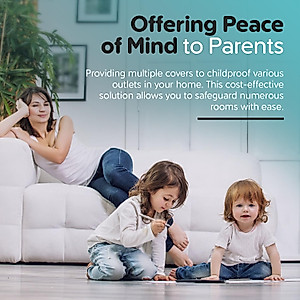 KP KOOL PRODUCTS Plug Covers for Electrical Socket Outlets Covers for Baby Proofing - Safety Plug Covers for Child's Protection - Pack of 40