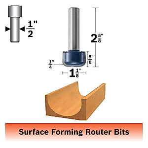 Bosch 84310M 1/4 in. x 1-1/8 in. Carbide Tipped Dish Carving Bit