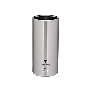Snow Peak Shimo Can Cooler Vacuum-Insulated to Keep Canned Beverages Cold