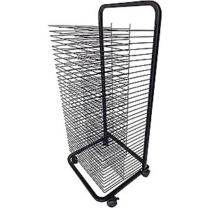 Art Drying Rack, 35 Tier Mobile Art Drying Rack with Wire Rack for Artwork, Ideal for Schools and Art Clubs, Drying and Printing Racks