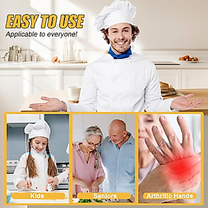 Commercial Can Opener, ICEKATI Can Opener Manual Heavy Duty Easy for Big Cans with Magnet, Folding Hand Crank Can Opener With Comfortable Long Handles, Smooth Edge Can Opener With Carbon Steel Blade