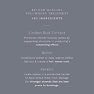 City Beauty Beyond Mascara - Volumizing Treatment - Nourish & Lengthen - Keratin & Biotin Promote Stronger, Thicker-Looking Eyelashes - Buildable & Smudge-Resistant - Cruelty-Free - Rich Black