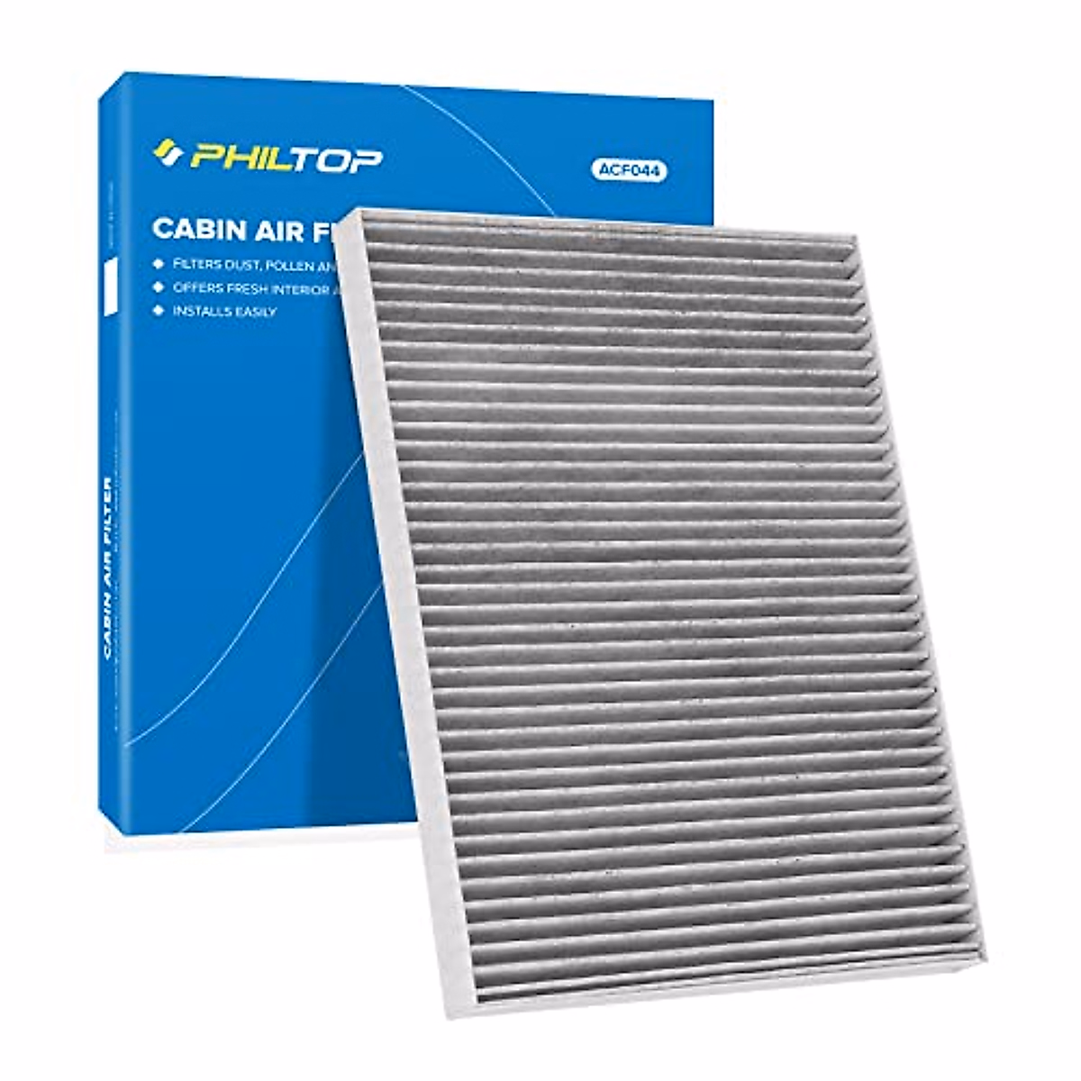 PHILTOP Cabin Air Filter, ACF044 (CF9597A) Replace forTown & Country(2001-2007), Pacifica(2004-2008), Voyager(2001-2003), Caravan(2001-2007), Grand Caravan(2001-2007)