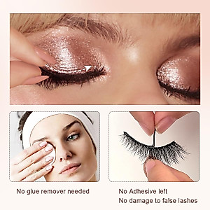 Self Adhesive Eyelashes Strips for Lashes Natural Look 36 Pcs Strong-Hold Reusable Self Adhesive Eyelashes Spare Adhesive Strip (Black)