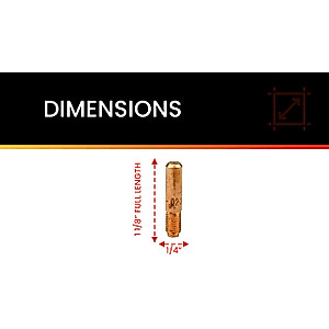 Hot Max 23022 .025-Inch Welder Contact Tips, Hobart Style, 250A, 5-Pack
