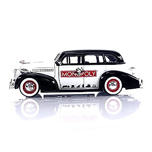 Jada Toys Mr. Monopoly 1:24 1939 Chevrolet Master Deluxe Die-cast Car w/ 2.75" Rich Uncle Pennybags Figure, Toys for Kids and Adults (33230)