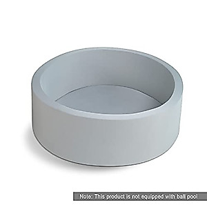 TRENDBOX Ball Pit Cover 35.4 x 11.8 for Sponge Round Ball Pool NOT Include Sponge - Light Gray - Cover Only