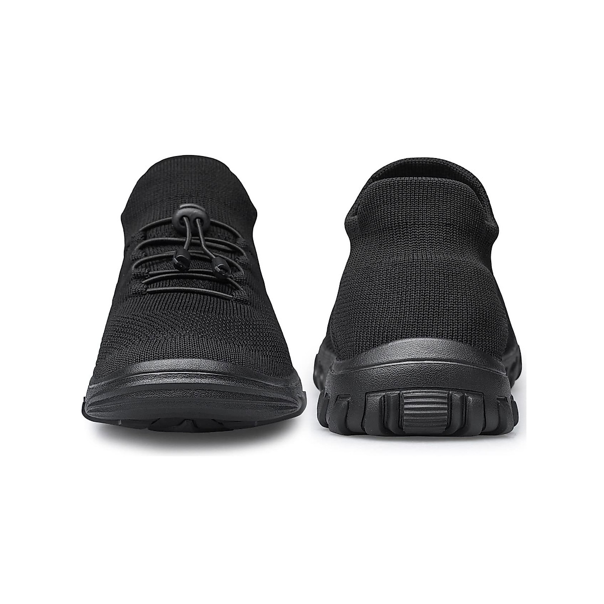 SILLENORTH Mens Womens Water Shoes Quick-Dry Sock Aqua Water Sneakers Slip-on Casual Walking Shoes for Diving Swimming Surfing Yoga Beach Sea Sports Black