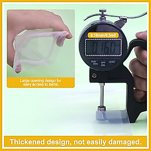 SumDirect 100pcs 5.1x7.8 Inches Clear Stand Up Food Bags, Resealable Zipper Stand-up Reusable Food Pouches Snack Packing Bag with Tear Notch Heat Resealable for Storing, Cookie, Snack Tea and Drinking