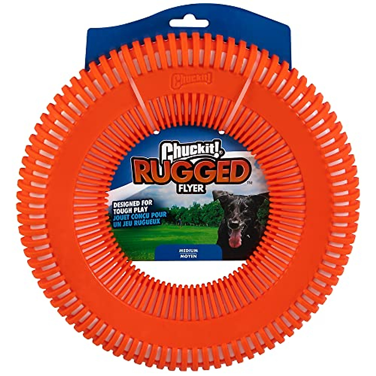 Chuckit Rugged Flyer Dog Toy, Medium, Assorted Colors