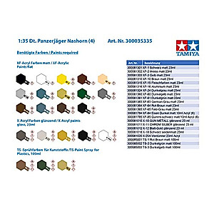 Tamiya America, Inc 35335, German Nashhorn Heavy Tank Destroyer, TAM35335 - Beige