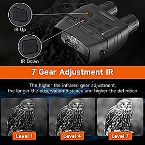 Night Vision Goggles Night Vision Binoculars for Adults - Digital Infrared Binoculars can Save Photo and Video with 32GB Memory Card