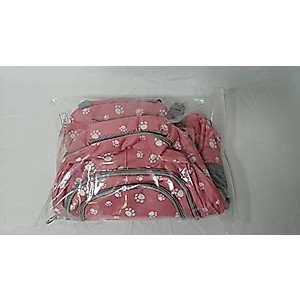 2022 Backpacks for Teen Girls 3PCs with Lunch Bag Pen Case, Breathable Lightweight Teenager Girl Bookbags for Middle High School University, 24L Cute Back Packs for Day Use, Pink Paw