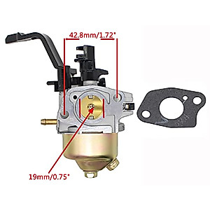 Fullas Huayi P19-1 Carburetor Compatible with Honda Generac Champion Predator 3000W 3500W 4000W Generator Powered by GX200 196cc 208cc 212cc 223cc OHV Engine