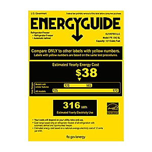 Frestec 12.1 CU' Refrigerator with Freezer, Apartment Size Refrigerator Top Freezer, 2 Door Fridge with Adjustable Thermostat Control, Freestanding, Door Swing, Stainless Steel (FR 1202 SL)