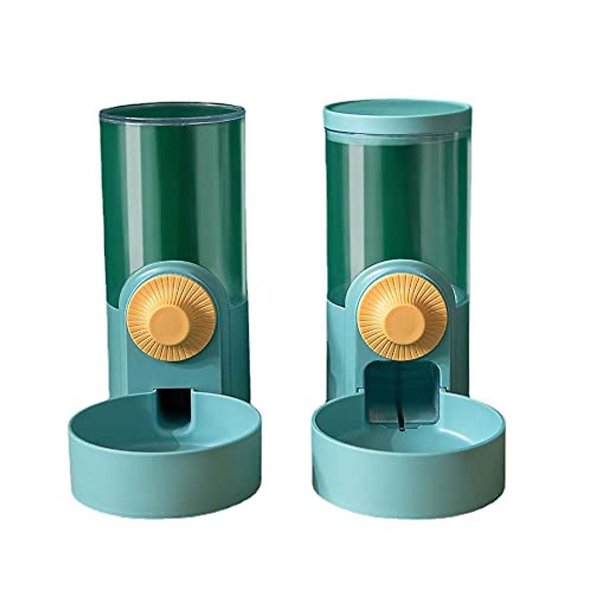 Pet Dog Cat Hanging Automatic Feeders Drinking Bowls 40oz,2 PCS Auto Gravity Pet Feeder and Water Set, Cage Pet Feeding Bowls Dispenser for Cats Dogs Puppy, Rabbit Hamsters Chinchilla Hedgehog Ferret