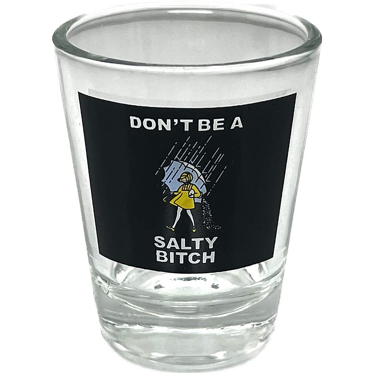 Black Ball Corp. Salty Bitch - 2oz Novelty Shot Glass - 2 Piece Set