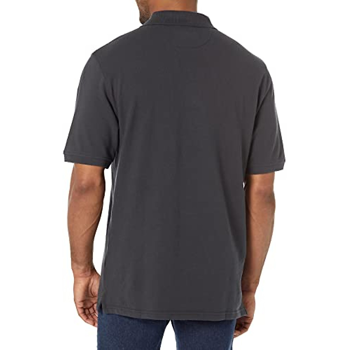 Amazon Essentials Men's Regular-Fit Cotton Pique Polo Shirt (Available in Big & Tall), Black, X-Large