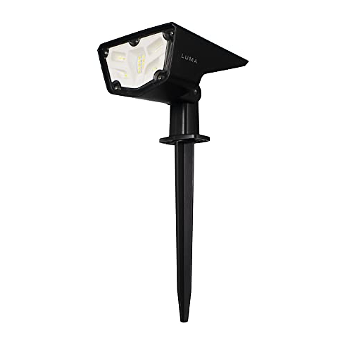 Luma Solar Outdoor Lights 2 Pack | Weatherproof Landscape Lighting with 22 LED Outdoor Lights for Patio, Yard | Garden & Wall Mount | 3 Modes Cool, Warm, Both + Rechargeable All-Night Battery