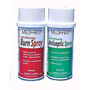 Medique 745M1, 3-Shelf Industrial First Aid Cabinet, Filled