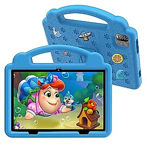 Kids Tablet 10 Inch, Android 12 Tablet 3GB RAM 64GB Storage,Tablet for Kids with Time Limits, Age Filters, and More with Parental Controls,Google Playstore YouTube Netflix for Boys Girls(Blue)