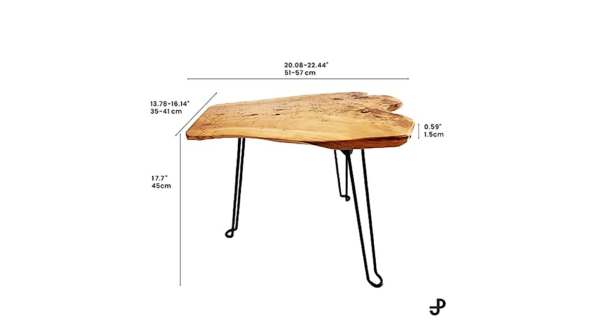 Live Edge Foldable Table - Unique Natural Design