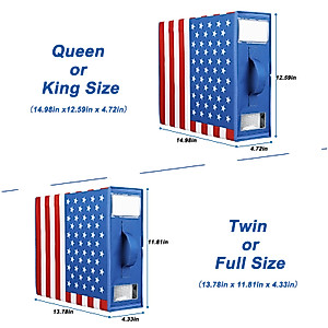 4 Pack Foldable Bed Sheets Organizers and Storage Twin/Full/Queen/King Linen Fabric Closet Organizers with Window, Folding Bedding Storage Box for Bedsheets Clothes