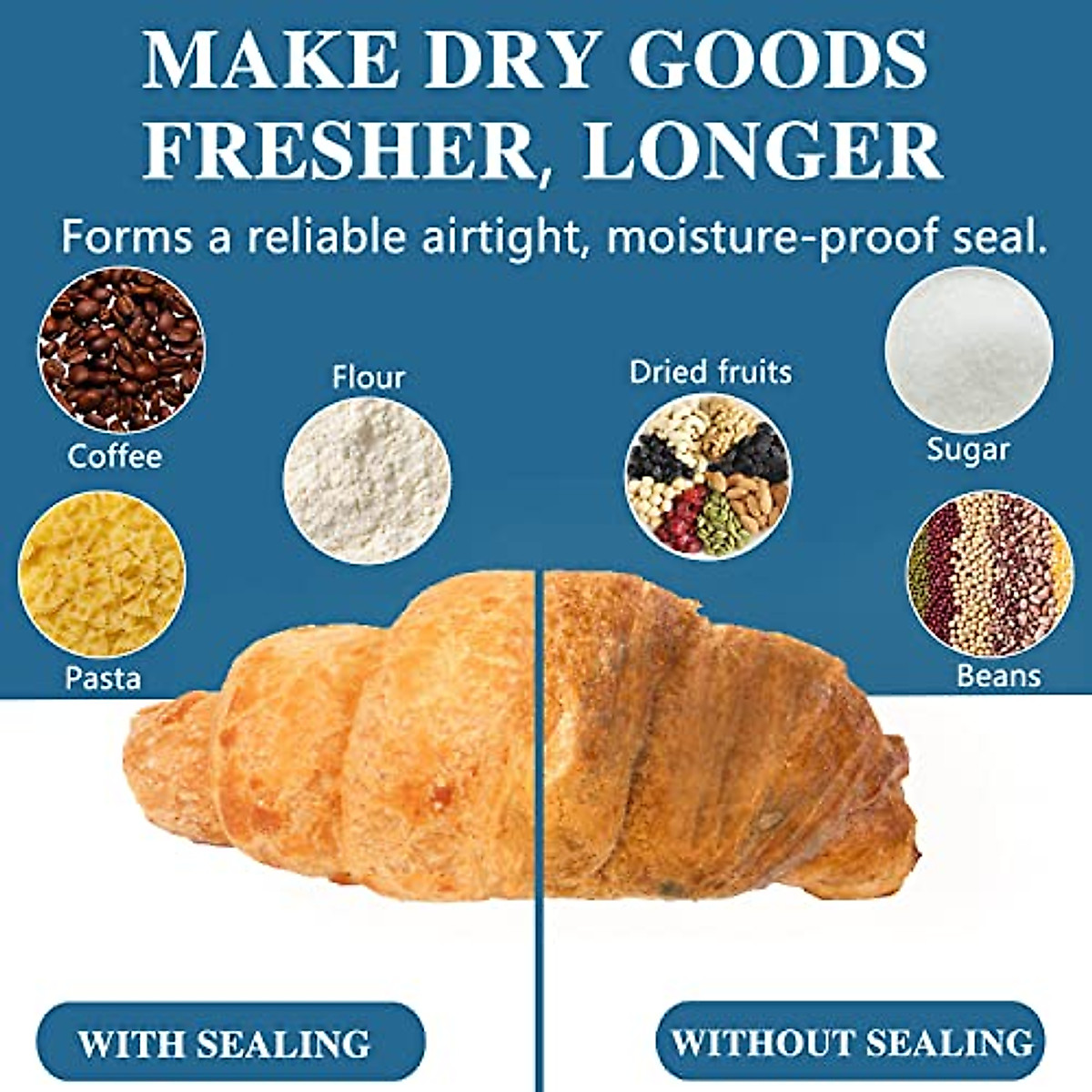 Impulse Heat Sealer 16 Inch Mylar Bag Sealer Heat Seal Machine, 110v Manual Heat Sealer for Plastic/Poly/Cookie Bags, 8 Replacement Parts & Teflon Cloth Strip(2 Round Cutter Lines Included)