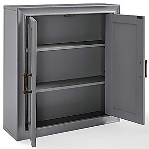 Pemberly Row Medicine Cabinet in Vintage Gray