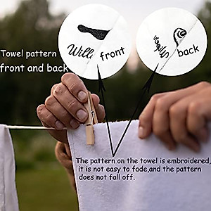 TSOTMO Couple Naughty Wash Towel Thank for Cumming Towel Gift for Adult Humor Gift Sex Towel Gift (Cumming)