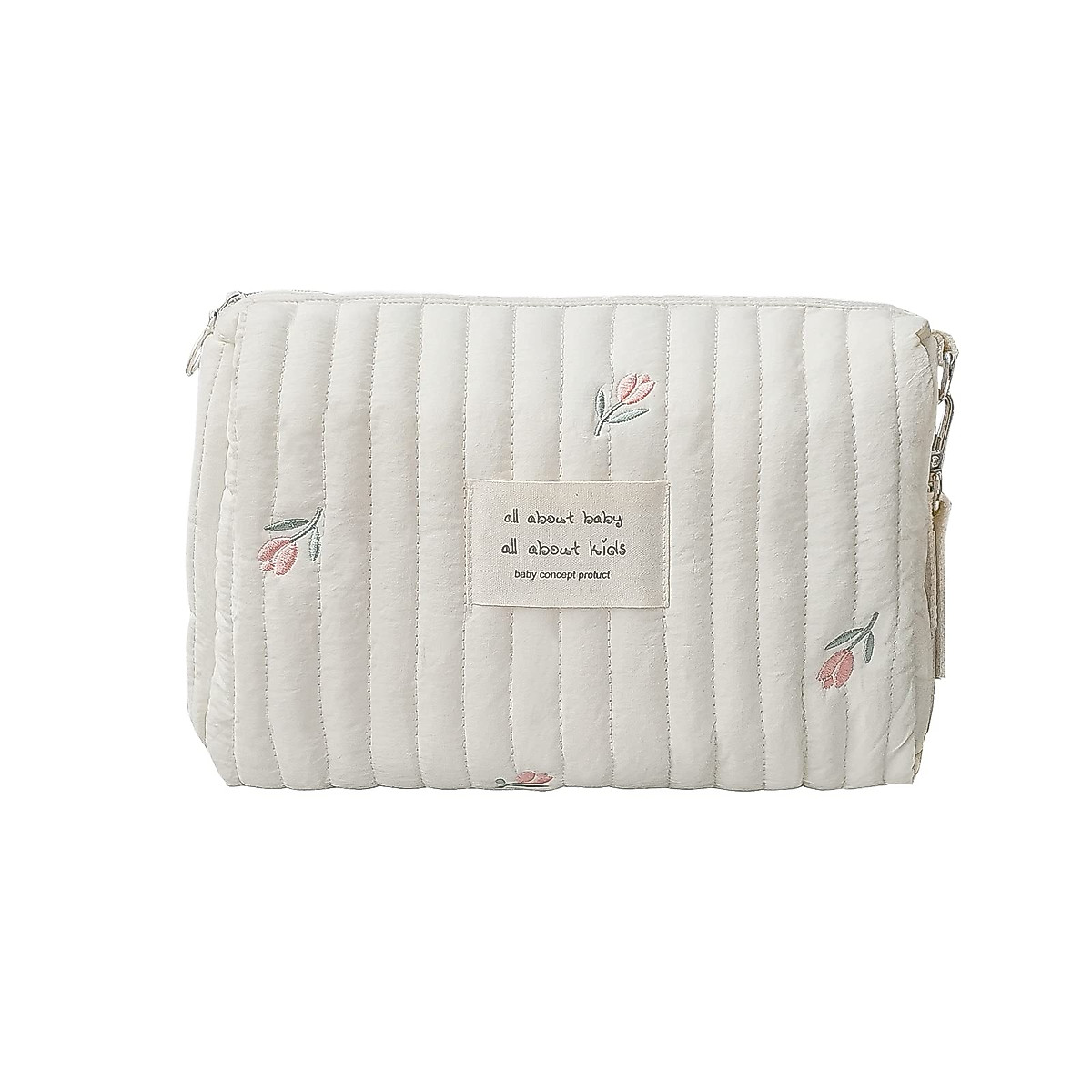 Lmbabter Baby Stroller Storage Bag Diaper Bag Infant Carriages Diaper Organizer Pouches Embroidered Mommy Bag for Outdoor