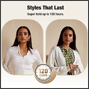 FURIDEN Straightening Brush, Hot Brush Hair Straightener, Double Ionic Hair Straightener Brush, Hair Straightener Brush for Black Women, Cepillo Alisador de Cabello 11.2 Inch