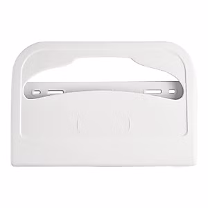 EZbrnd Wall-Mounted Half-Fold Toilet Seat Cover Dispenser for Commercial/Residential/Bathroom/Office, Seat Cover Paper Sold Separately, White, 3100-EZ