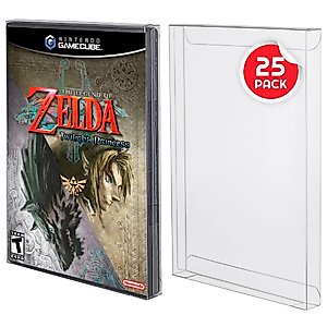 Game Box Protector Compatible with Nintendo GameCube games (Gamecube, Xbox, WII, PS2) - 0.40MM Thick Bulk retail bags game Case - For retro game console Collection - retro games cases (Pack of 25)