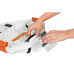 Bestway 58623E Flowclear Aquarover Automatic Swimming Pool Cleaning Cordless Robot Vacuum with Directional Jet System, LED Light, and Water Sensors